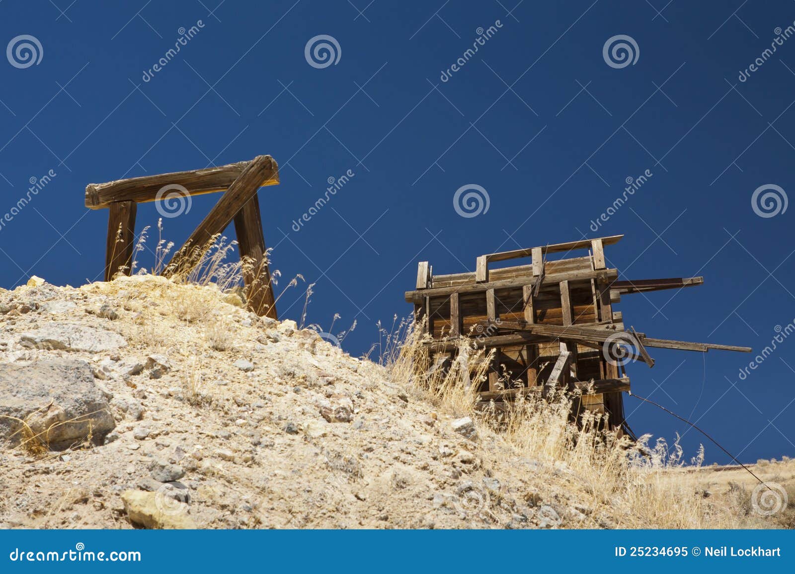 Nevada Ghost Town Ore Bin stock image. Image of rustic - 25234695