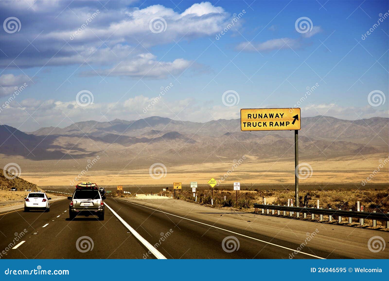 Nevada Highway USA stock image. Image of trucking, transport - 26046595