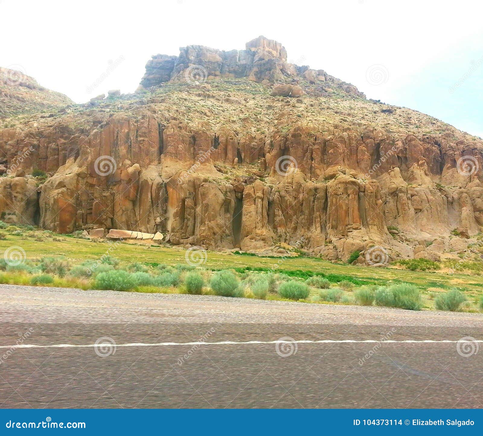 Nevada Hwy-318 stock photo. Image of brown, cloudy, grass - 104373114