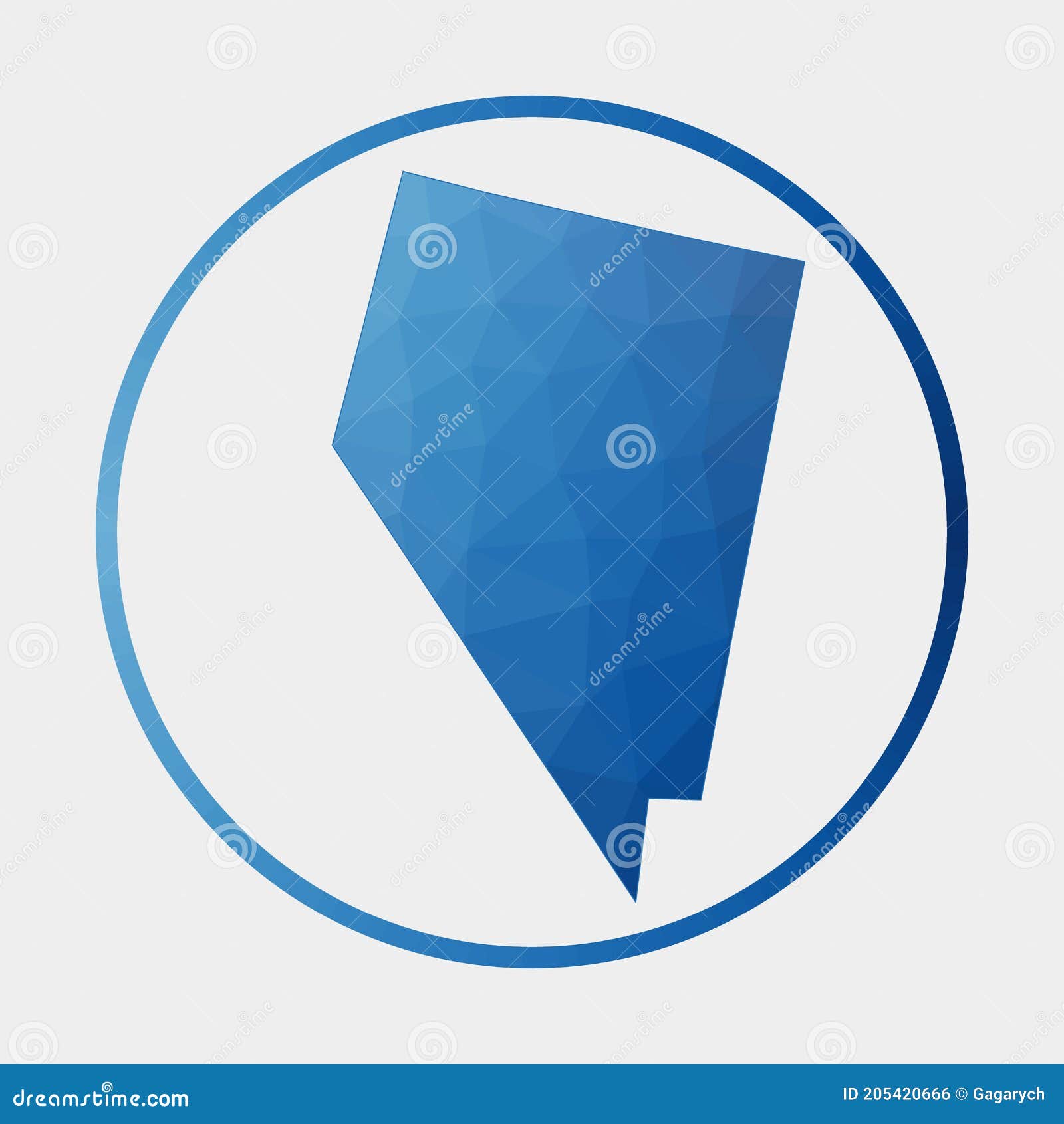 Nevada icon. stock vector. Illustration of diamond, information - 205420666