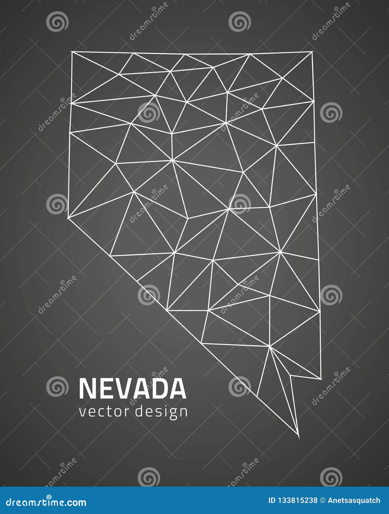 Nevada Outline Map State Shape Cartoon Vector | CartoonDealer.com ...