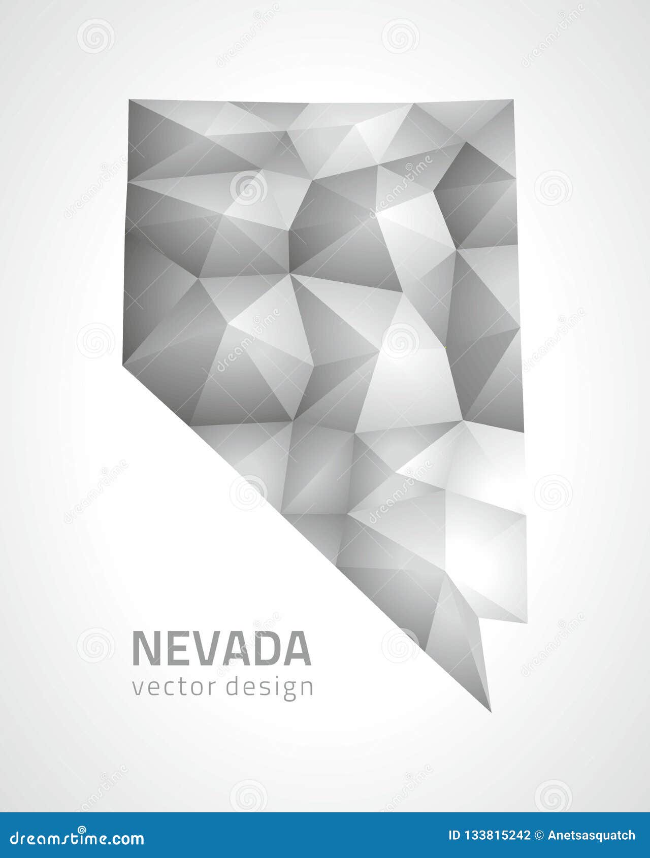 Nevada Outline Map State Shape Cartoon Vector | CartoonDealer.com ...