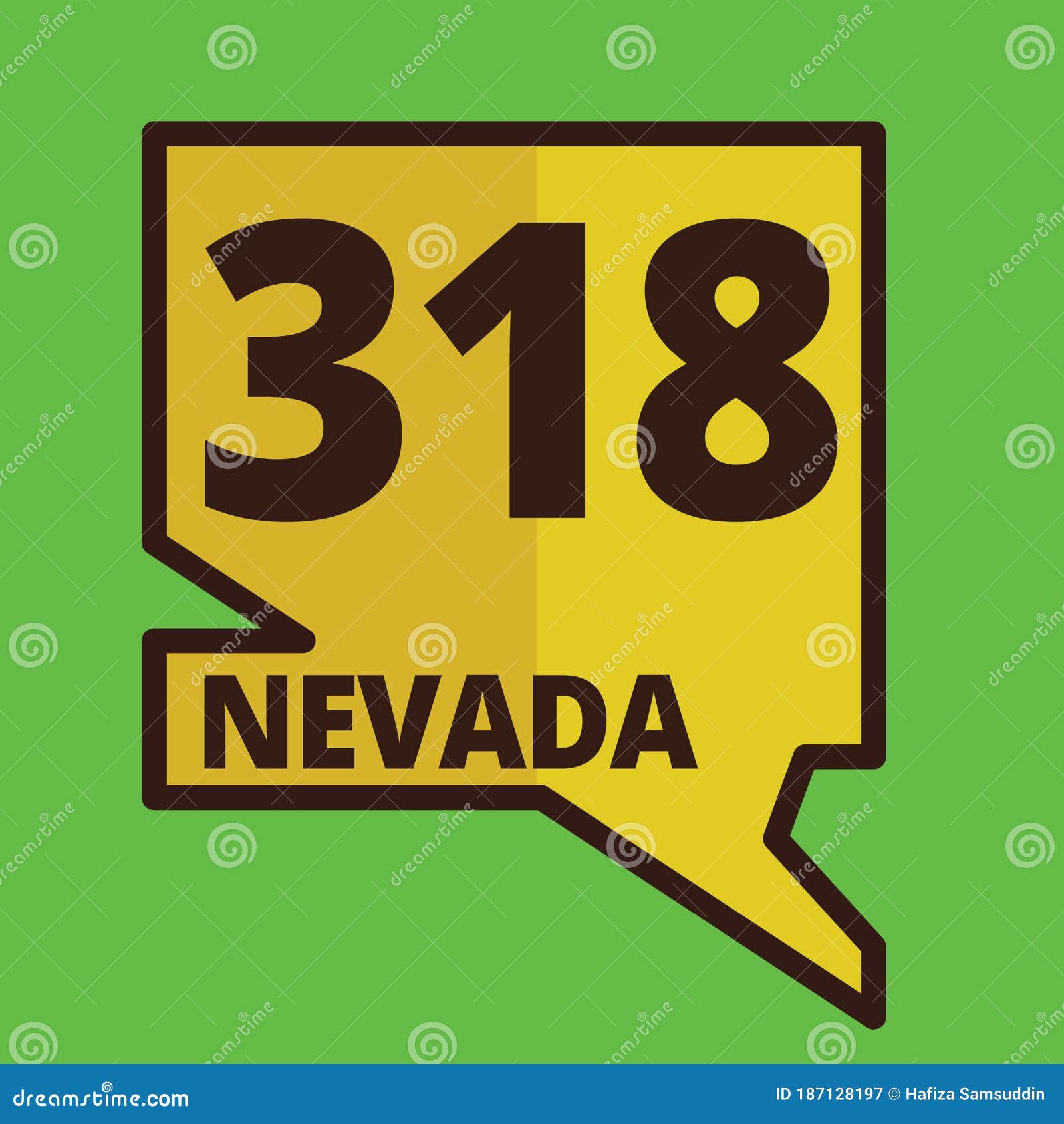 Nevada 318 Road Sign. Vector Illustration Decorative Design Stock ...