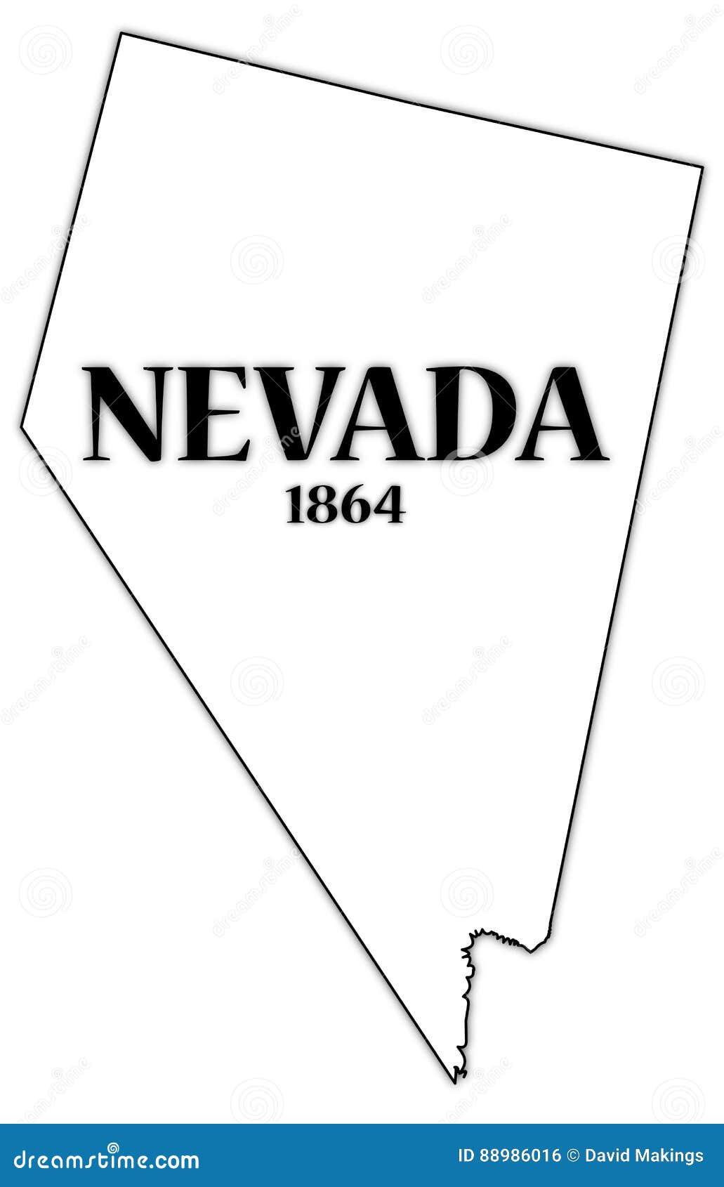 Nevada Map. State And District Map Of Nevada. Political Map Of Nevada ...