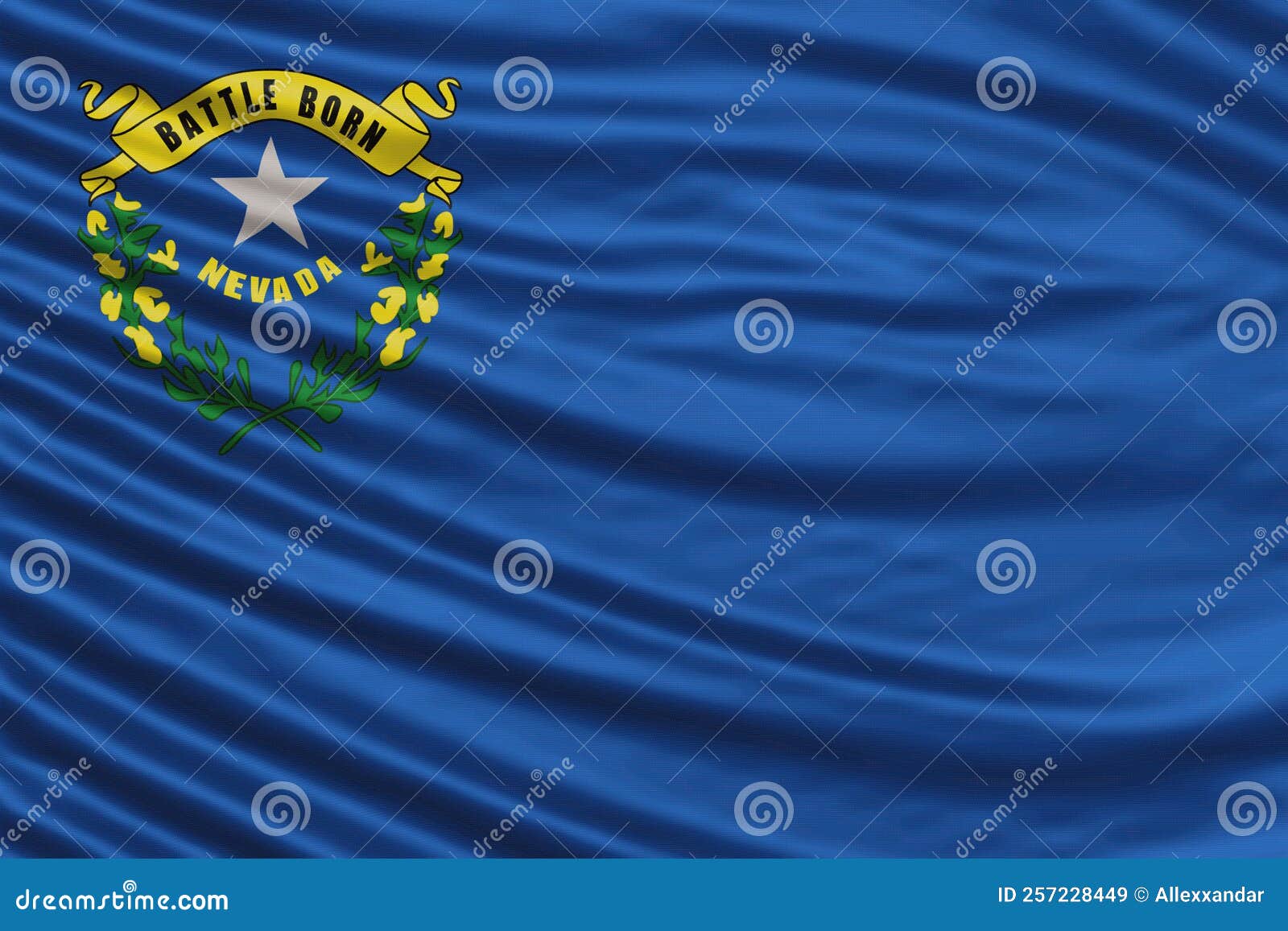 Nevada State Flag Wave Close Up, Nevada Flag Stock Image - Image of ...