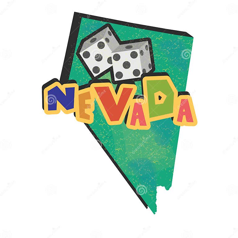 Nevada State Map. Vector Illustration Decorative Design Stock Vector ...