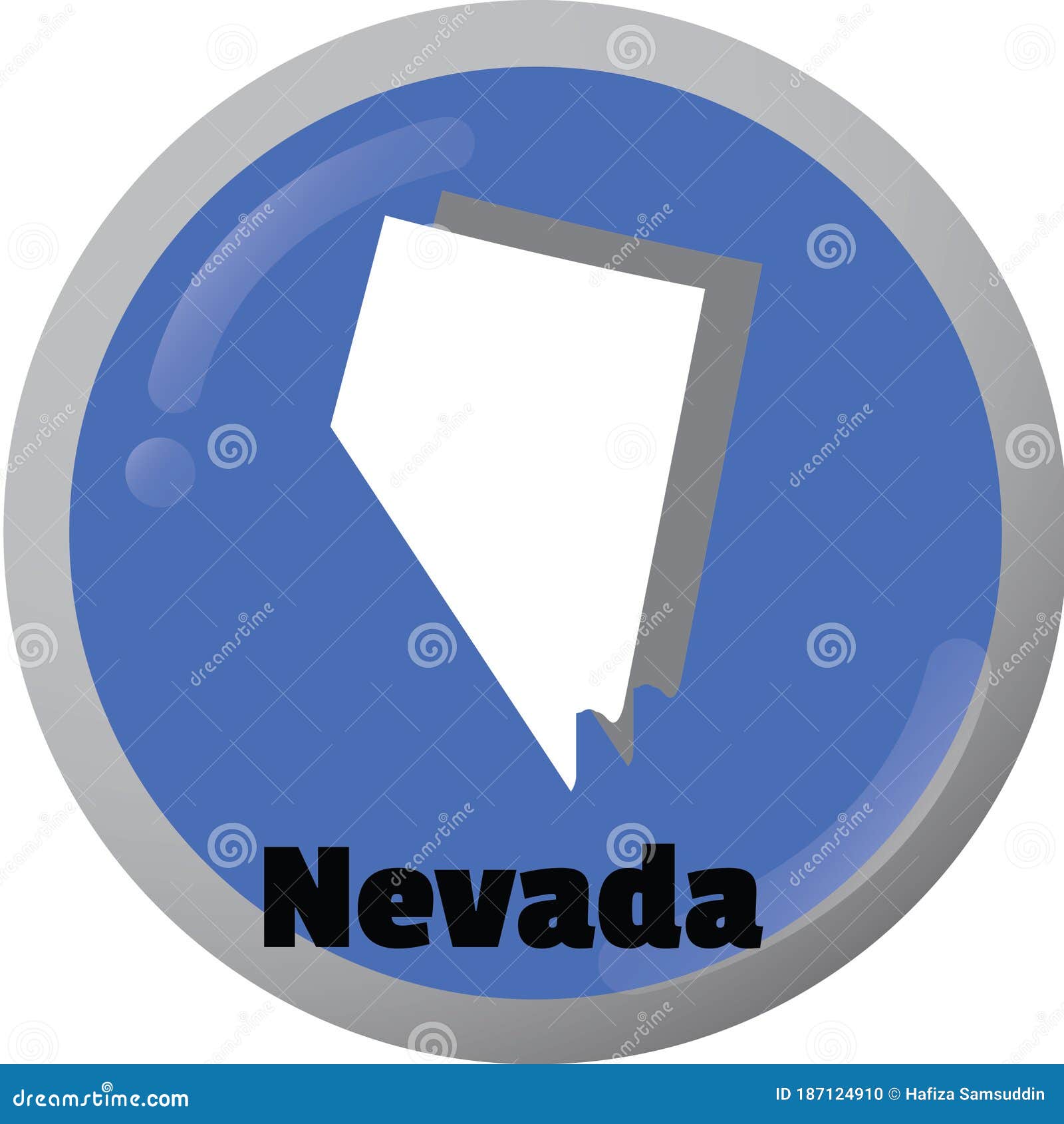 Nevada State Map. Vector Illustration Decorative Design Stock Vector ...