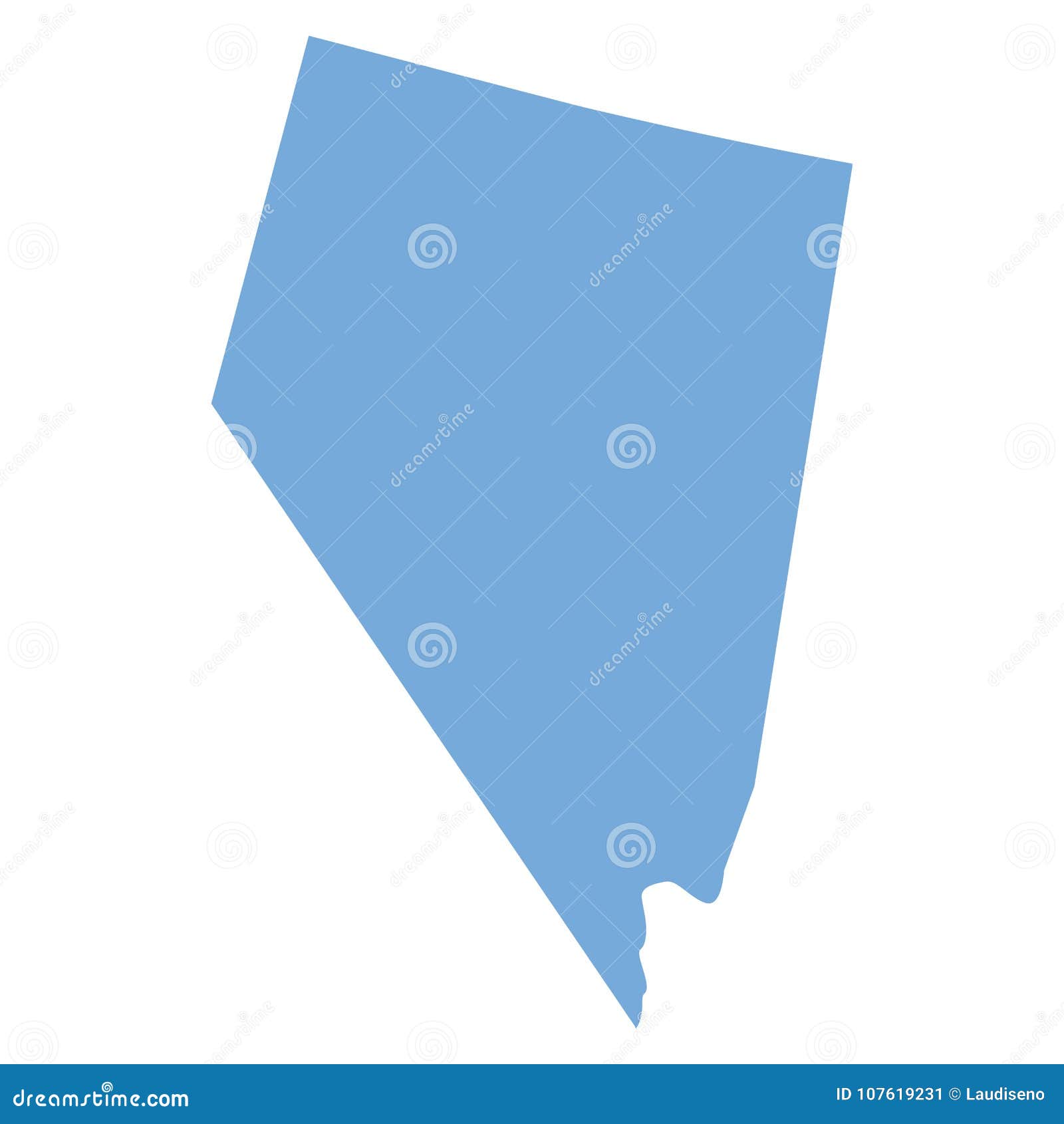 Nevada State map stock vector. Illustration of political - 107619231