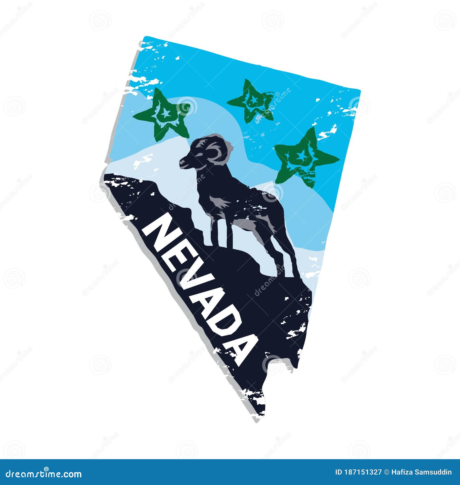 Nevada State. Vector Illustration Decorative Design Stock Vector ...