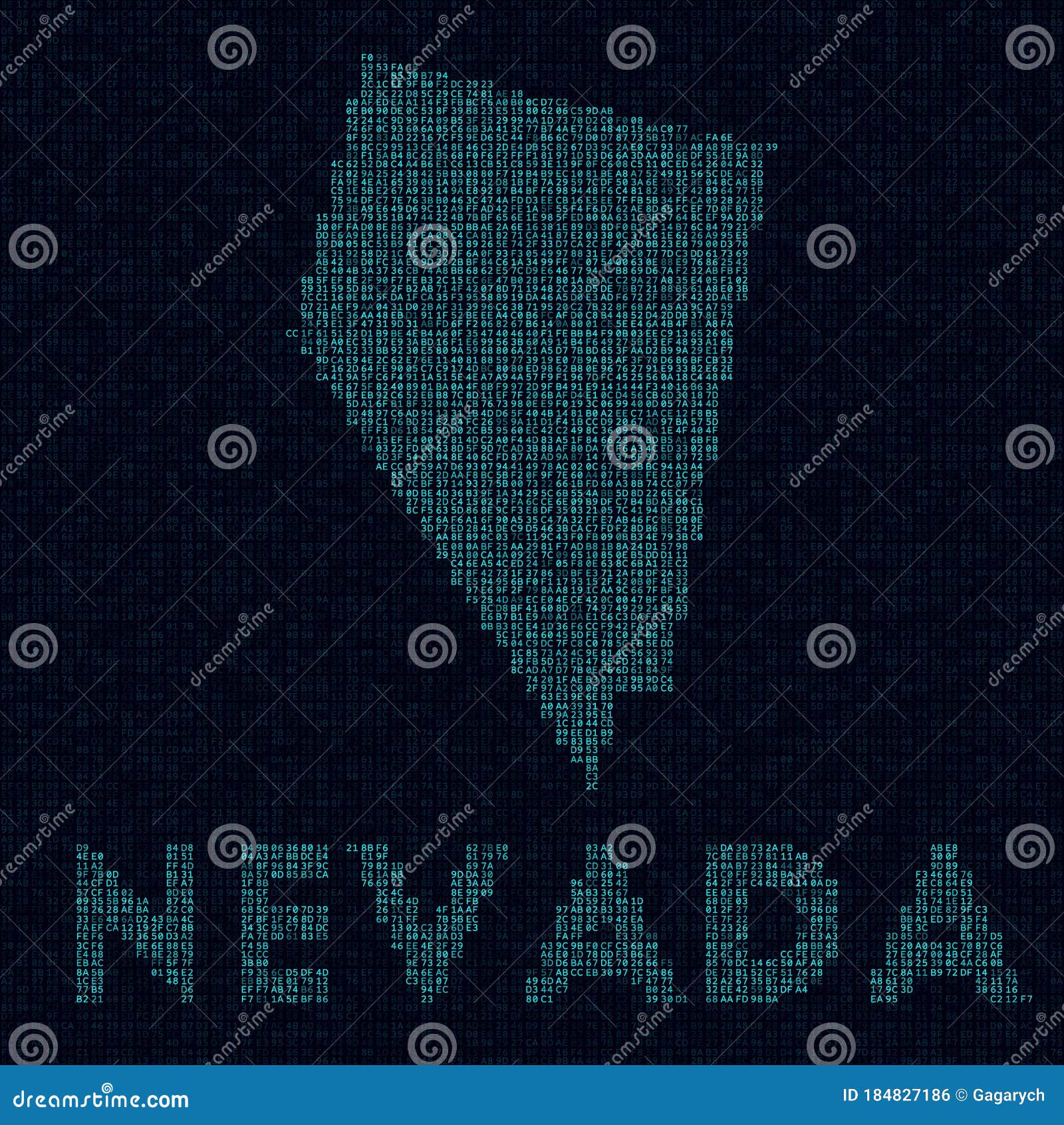 Nevada tech map. stock vector. Illustration of information - 184827186