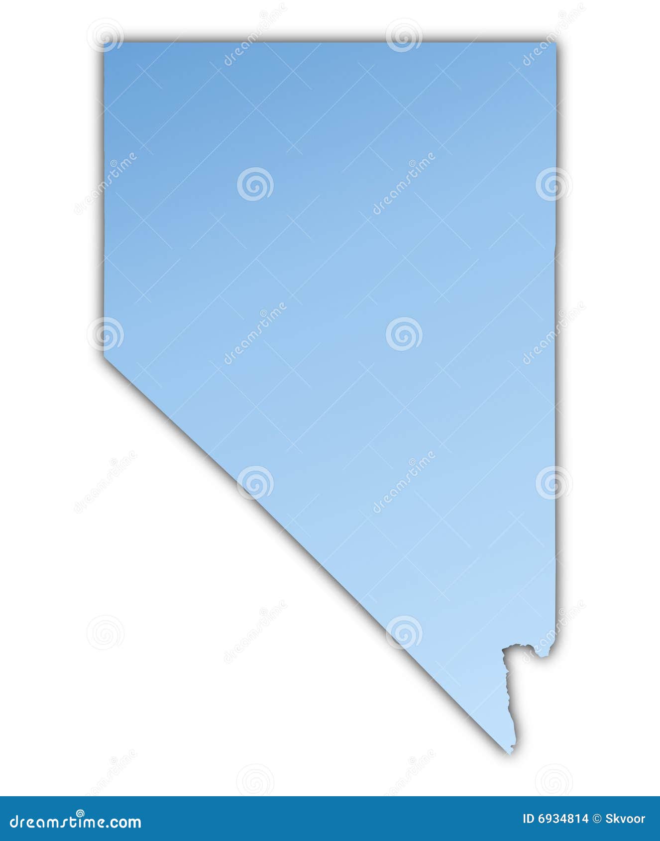 Nevada(USA) map stock illustration. Illustration of borders - 6934814