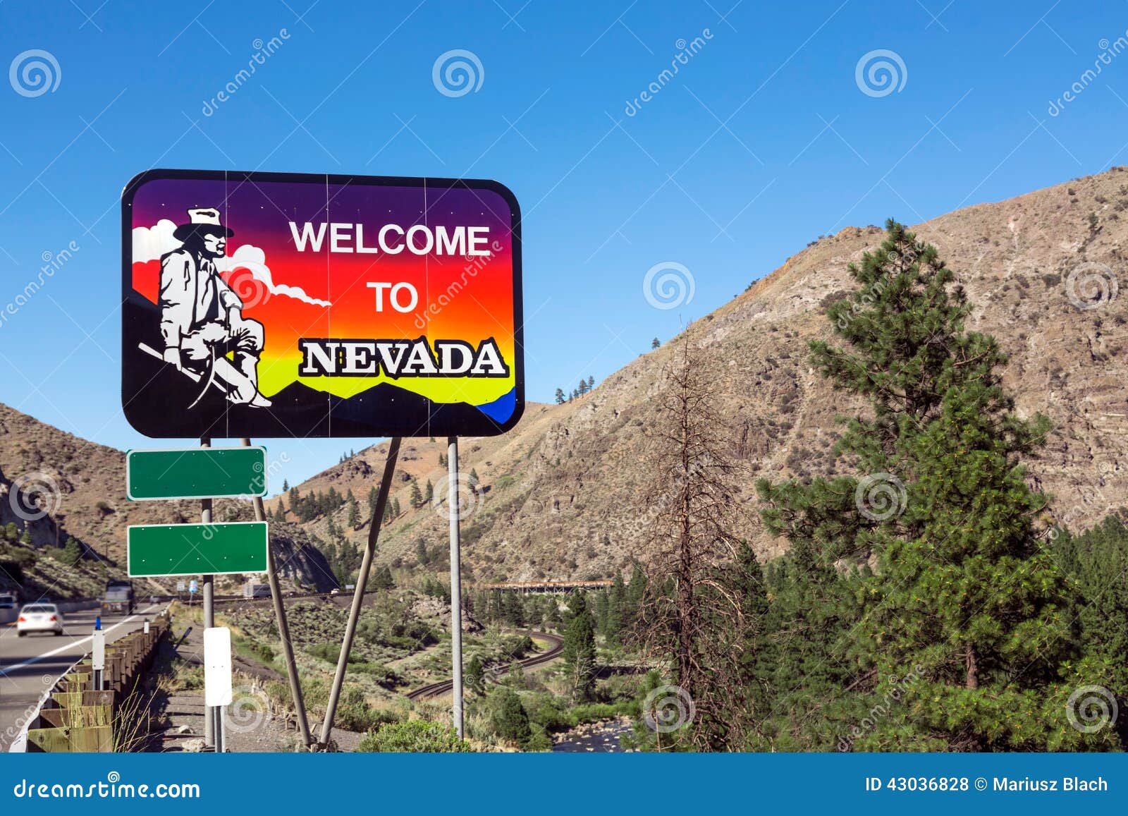 Nevada stock photo. Image of trip, street, desert, blue - 43036828