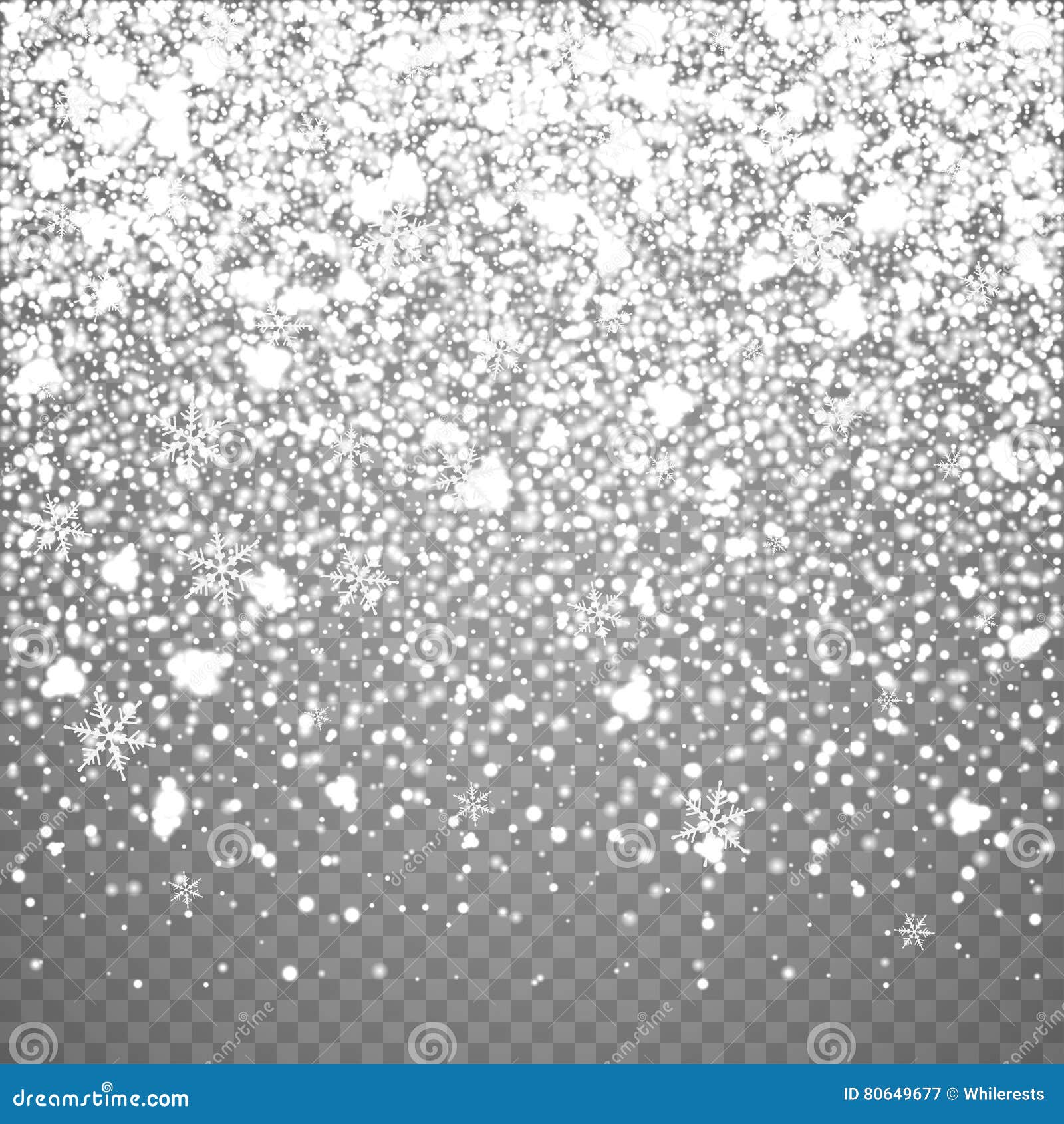 A Neve De Queda Isolada Do Natal Overlay No Fundo Transparente ...