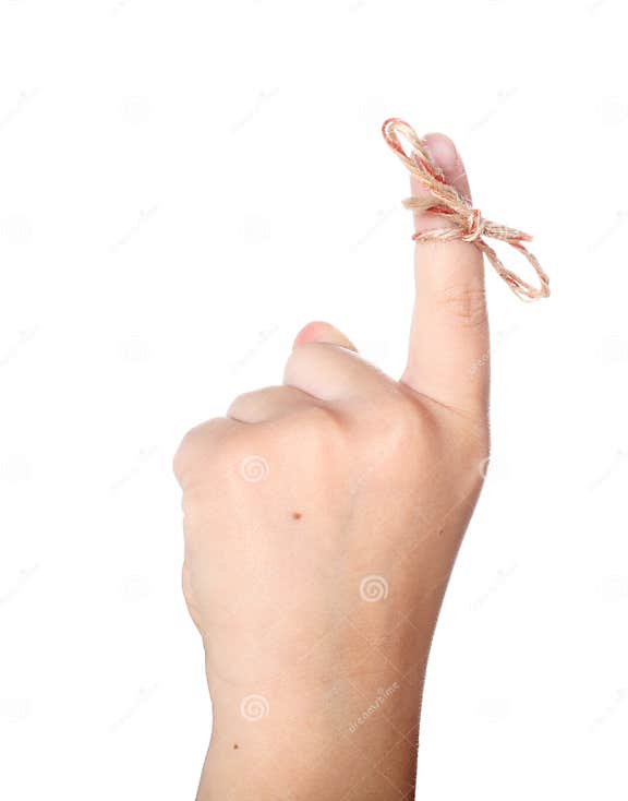 Never don t forget stock image. Image of finger, binding - 7257705