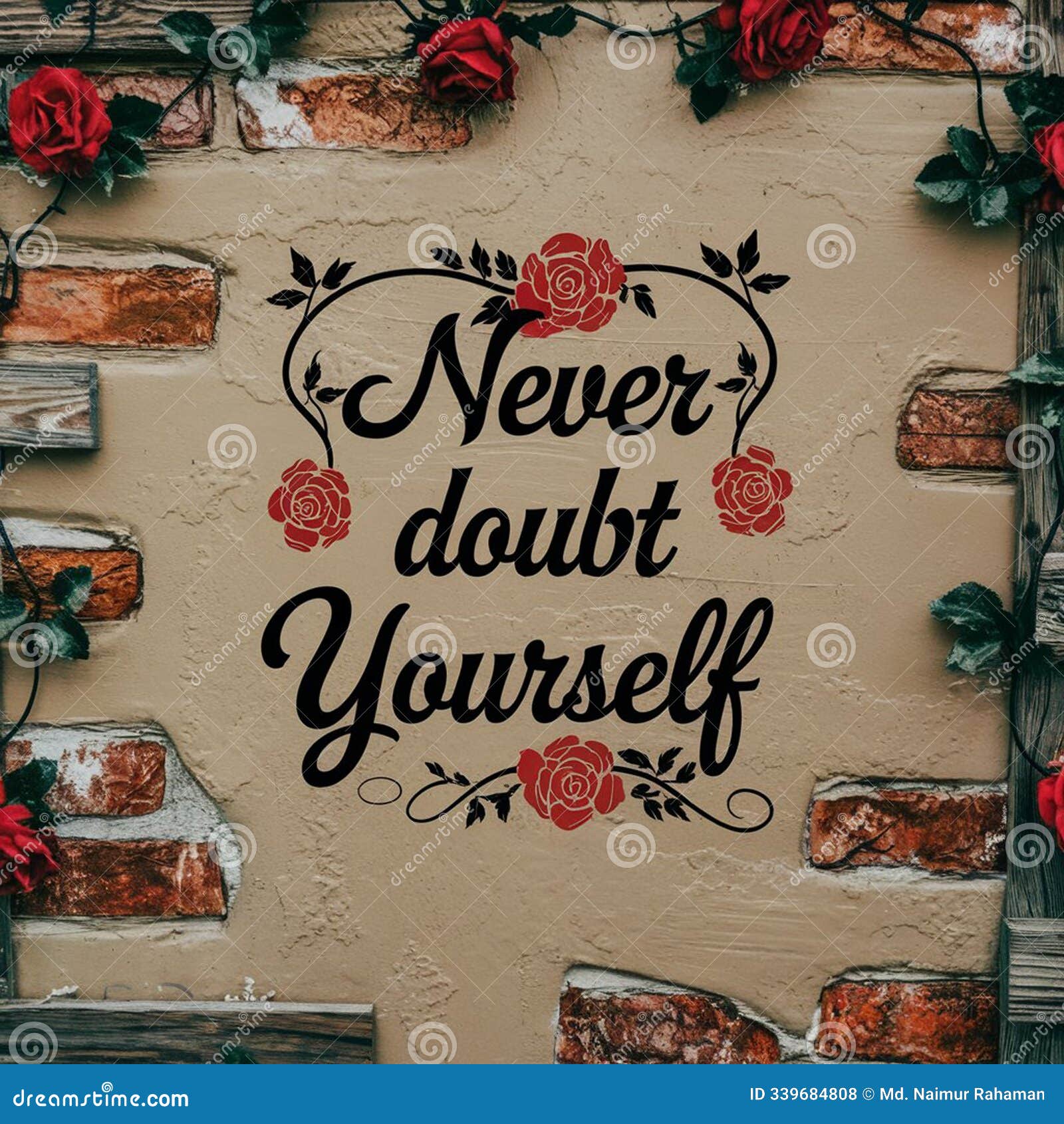 Never Doubt Your Instinct Motivational Quotes Stroke Background, Short ...