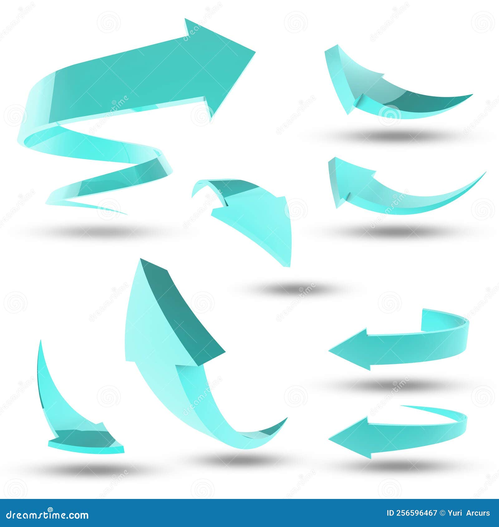 Never a Dull Arrow. Computer Graphic of a Collection of Arrows on a ...