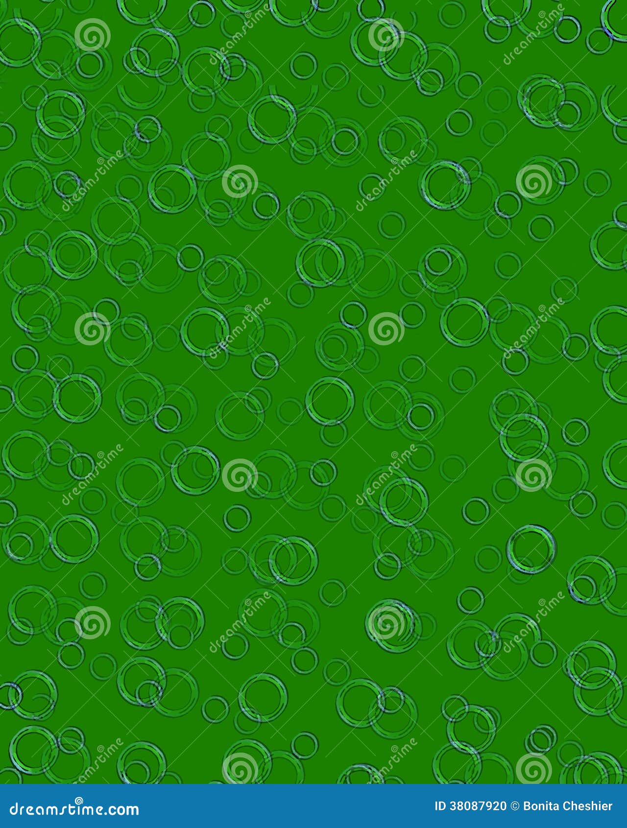 Never Ending Circles Greenish Stock Illustration - Illustration of ...