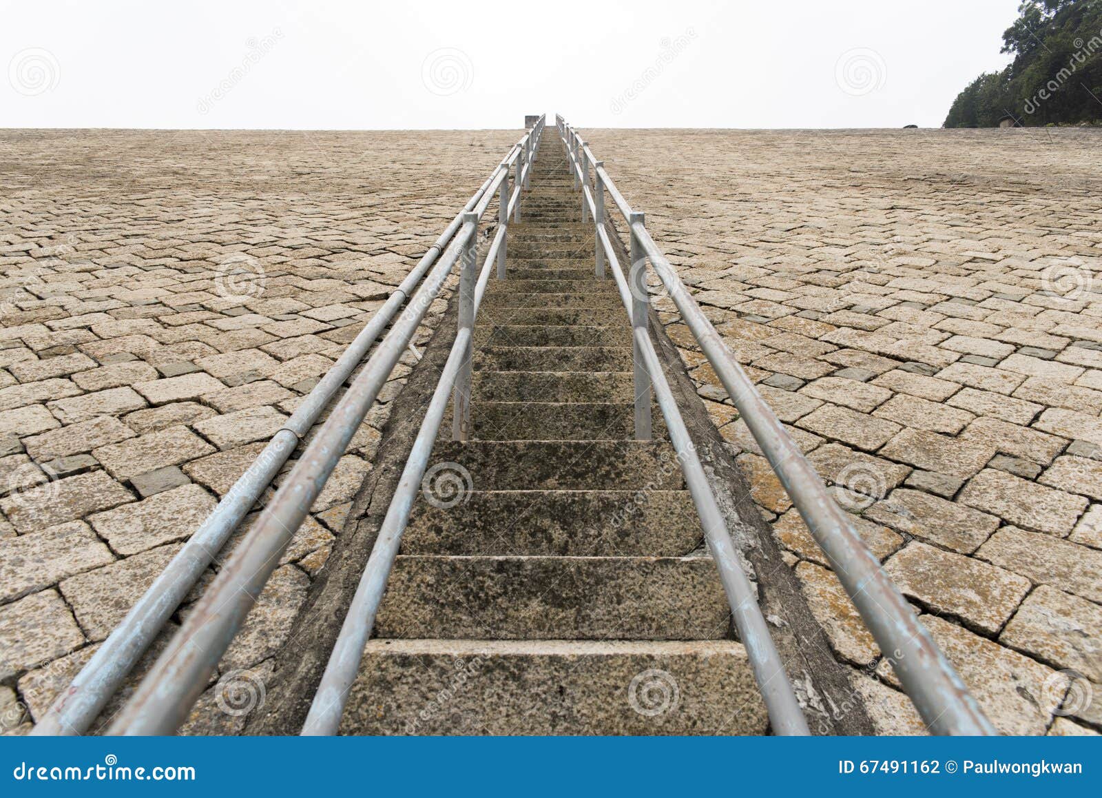 Never ending stair stock photo. Image of blue, grass - 67491162