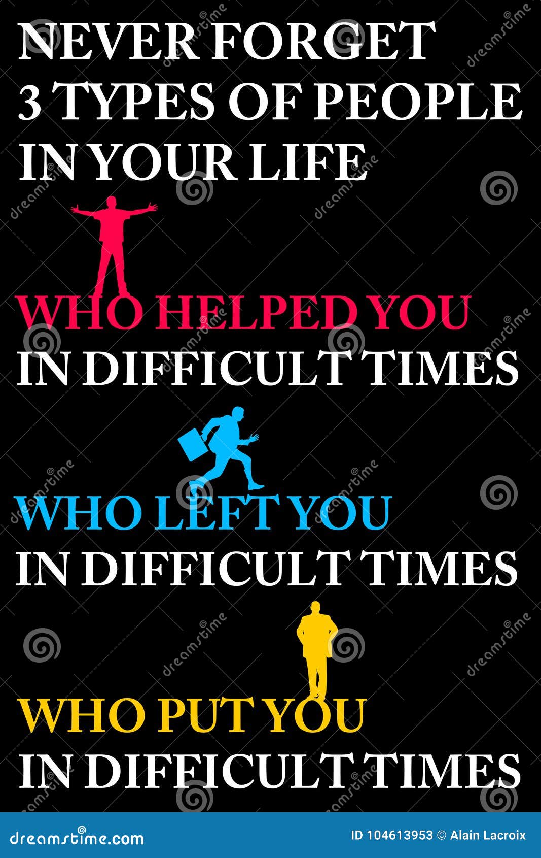 Life people types stock illustration. Illustration of friends - 104613953