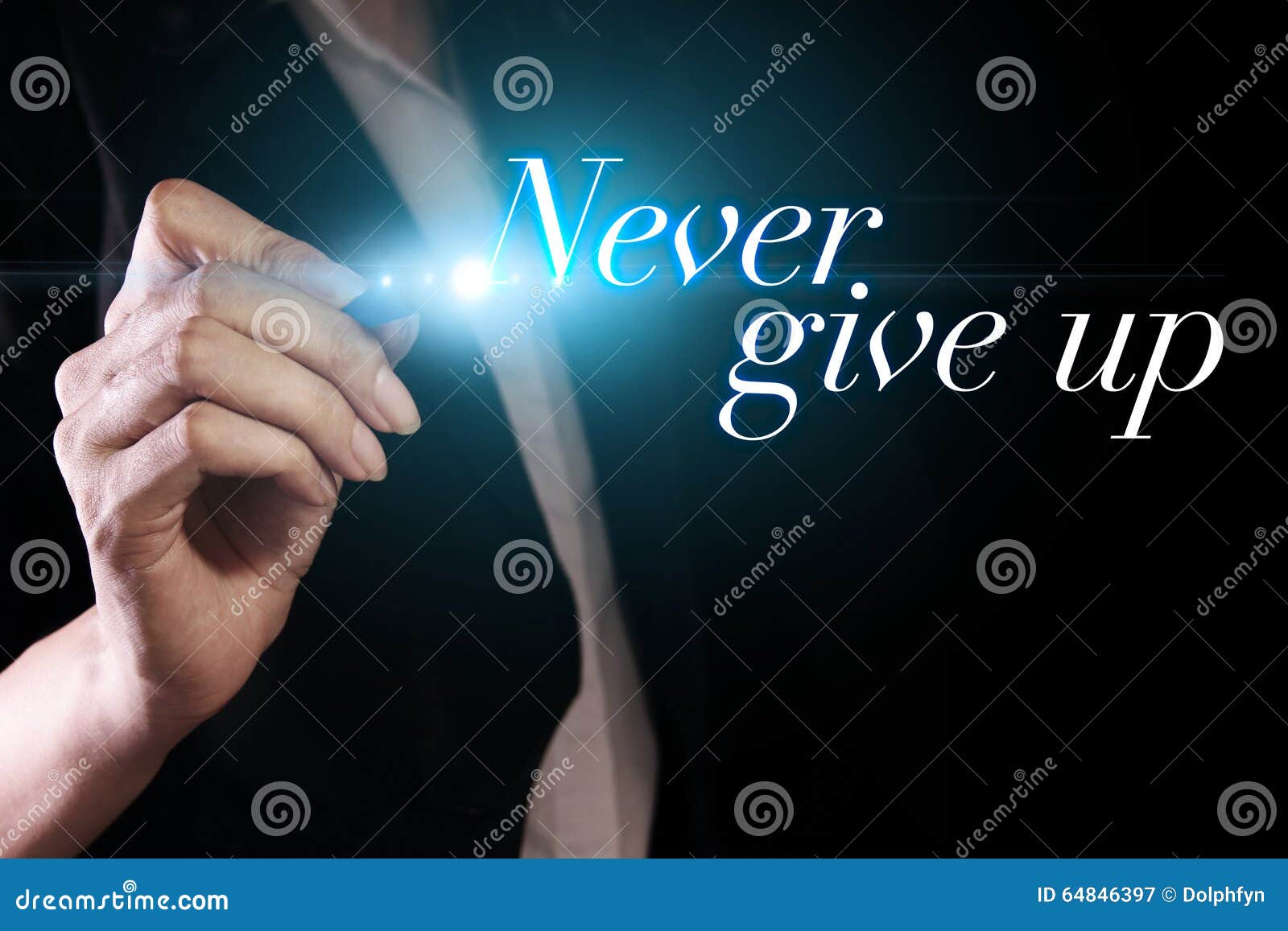 Never give up stock image. Image of give, successful - 64846397