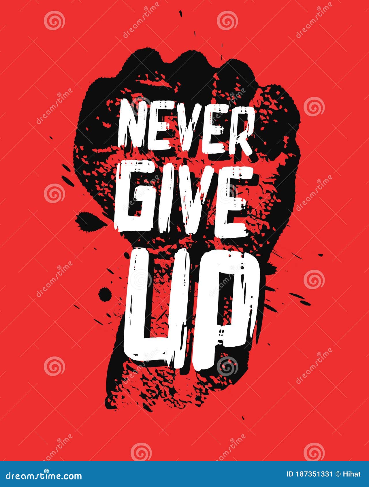 Never Give Up Motivation Poster Concept. Stock Vector - Illustration of ... Never Give Up Motivation Poster Concept. Stock Vector - Illustration of ...
