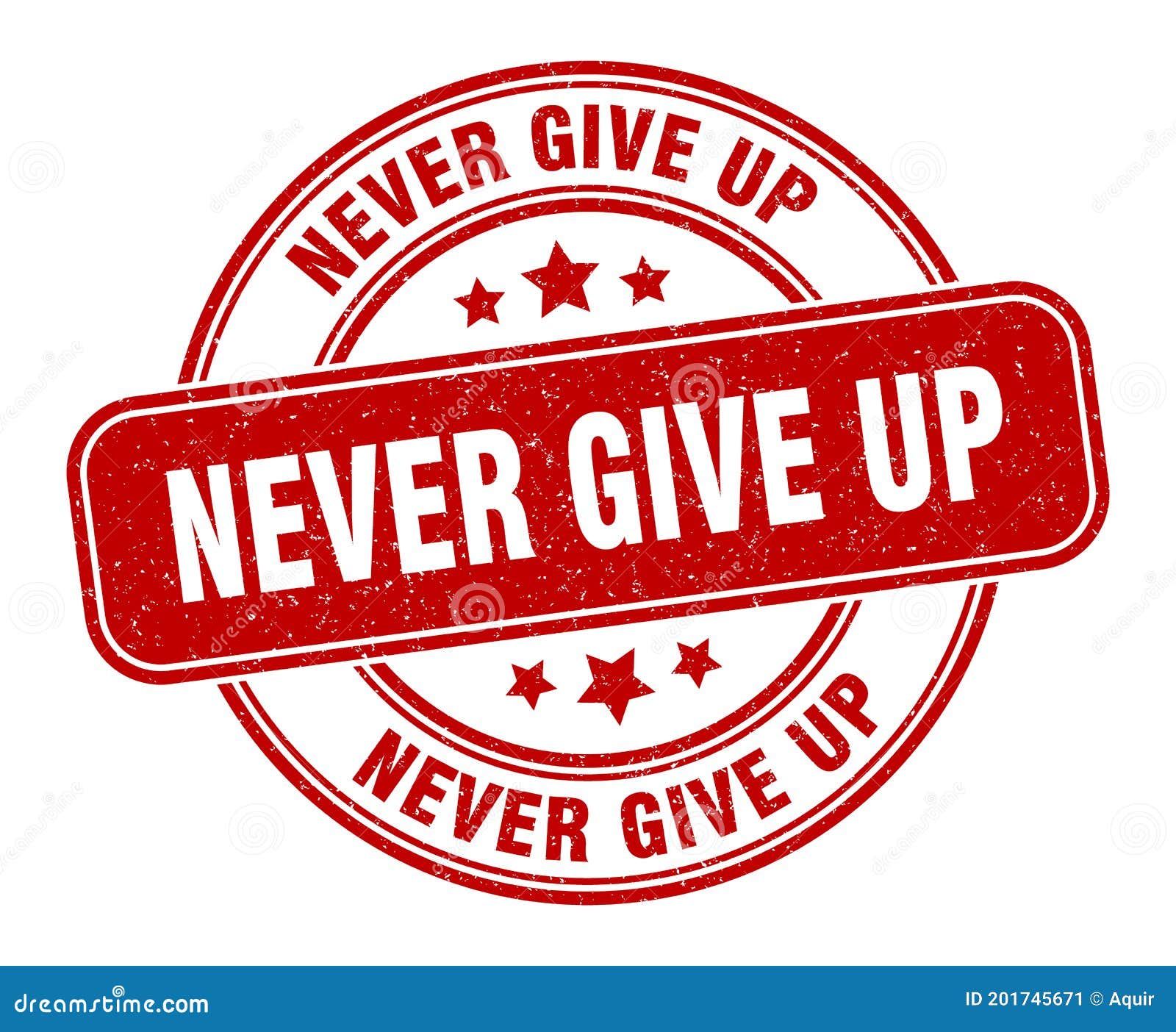 Never Give Up Stamp. Never Give Up Round Grunge Sign Stock Vector ...