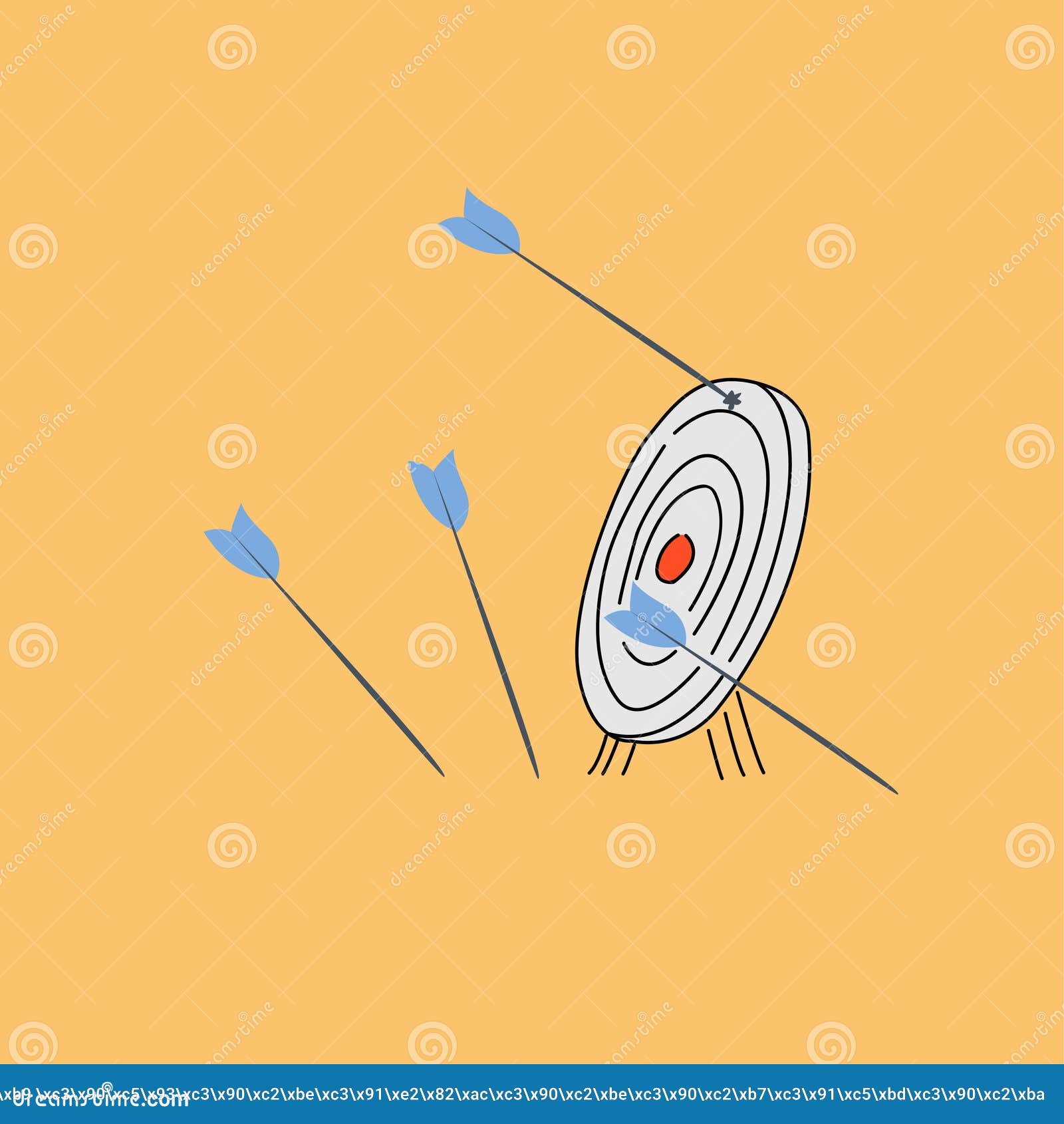 Never Hit the Target, All the Arrows Did Not Reach the Target, the ...