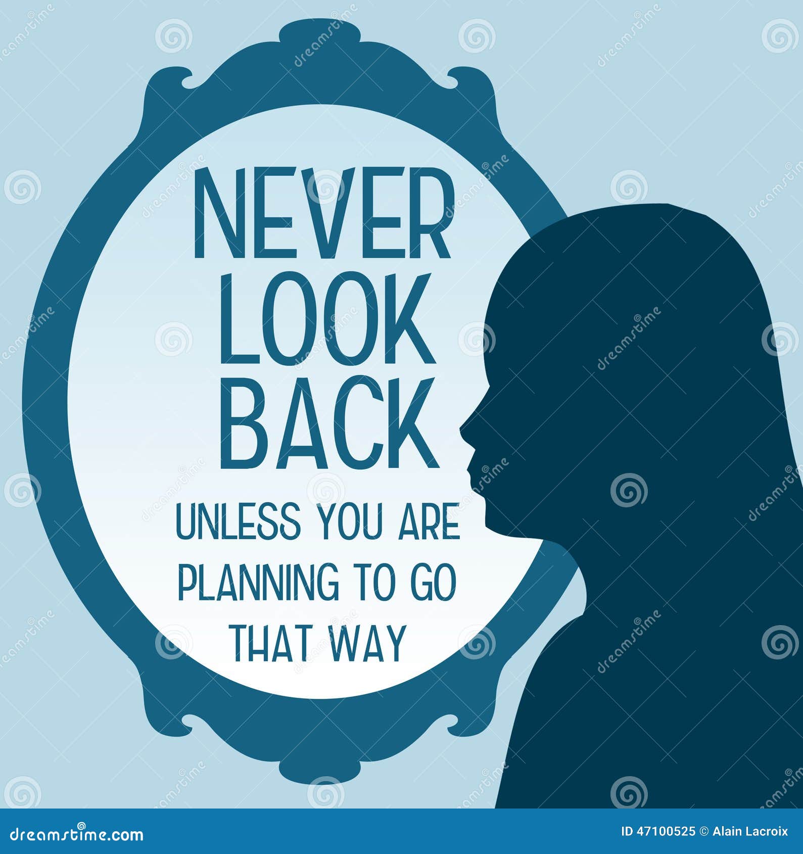 Never Look Back. Handwritten Lettering. Hand Drawn Motivational Phrase ...