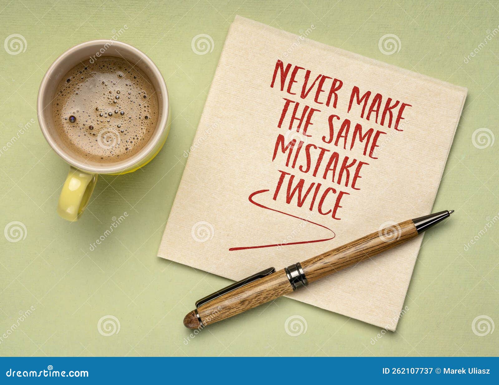 Never Make the Same Mistake Twice Stock Image - Image of learning ... Never Make the Same Mistake Twice Stock Image - Image of learning ...
