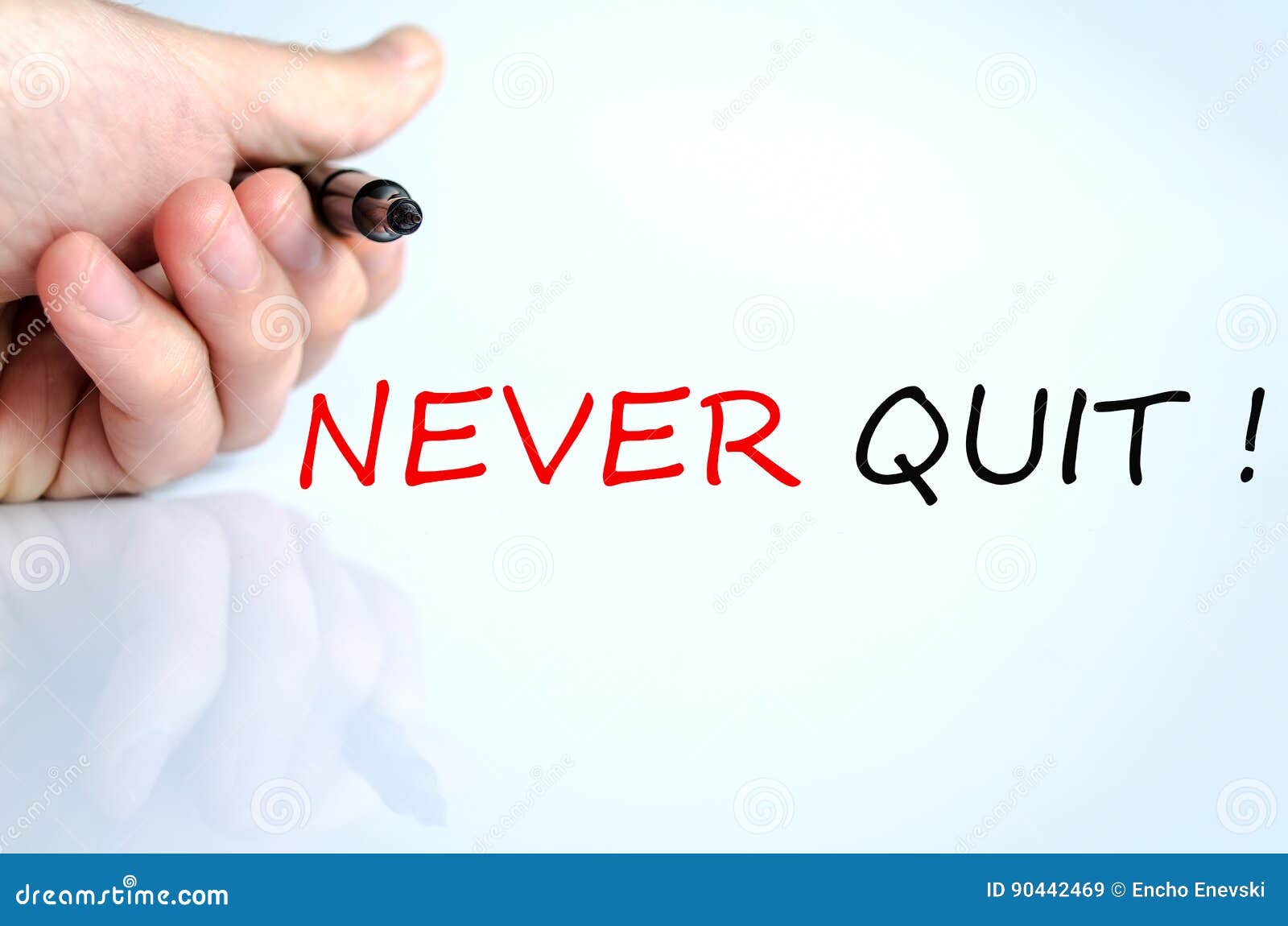Never Quit Concept stock image. Image of vision, ideas - 90442469