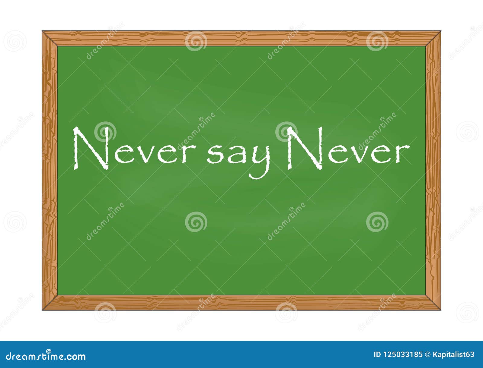 Never Say Never Background Vector Illustration Stock Vector ...