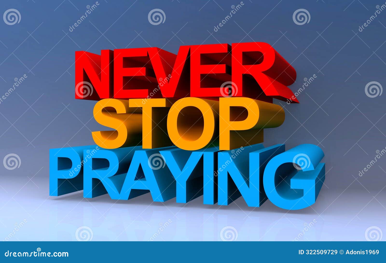 Don`t Stop Praying - Inspire Motivational Religious Quote. Hand Drawn ...