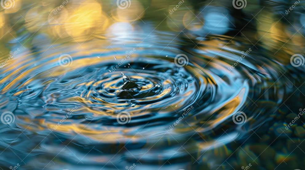 A Neverending Cycle of Movement As the Water Spins Tirelessly Pulled by ...