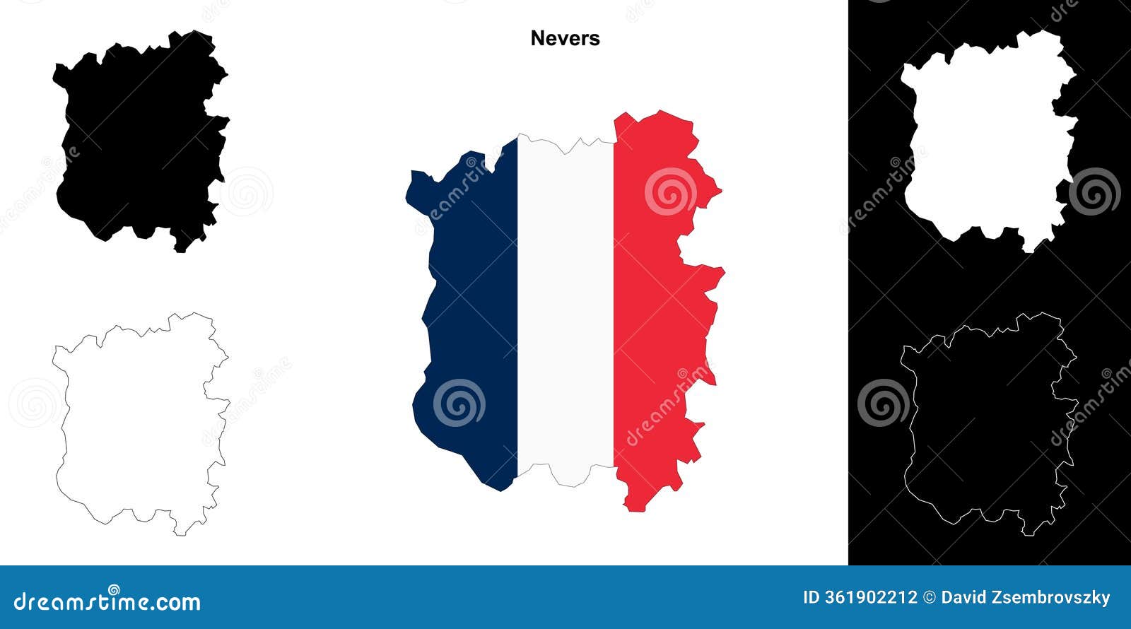 Vector Map Of The Nevers. Borders Of For Your Infographic. Vector Illustration Design Template ...