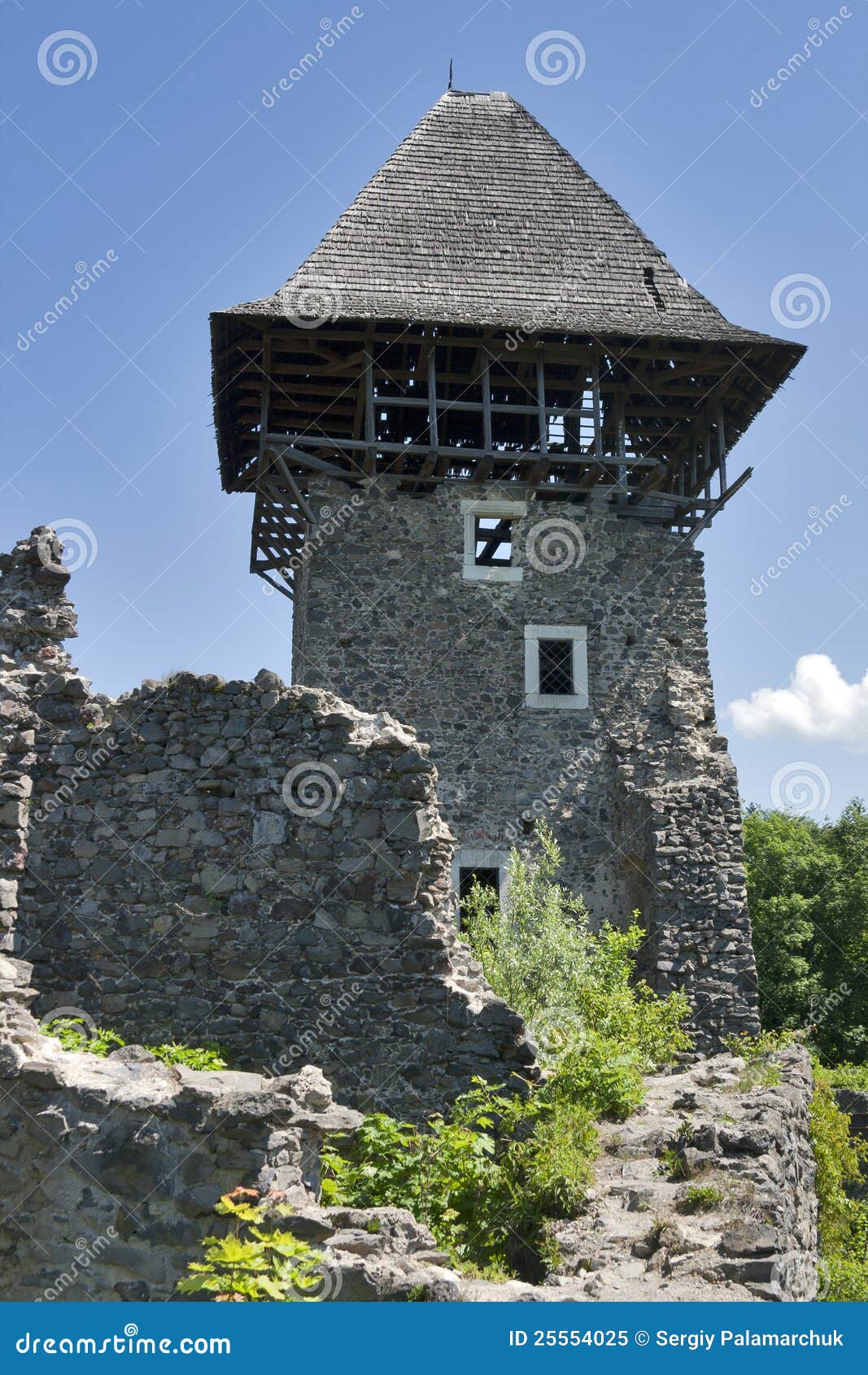 Nevitsky Castle ruins stock image. Image of tower, fort - 25554025