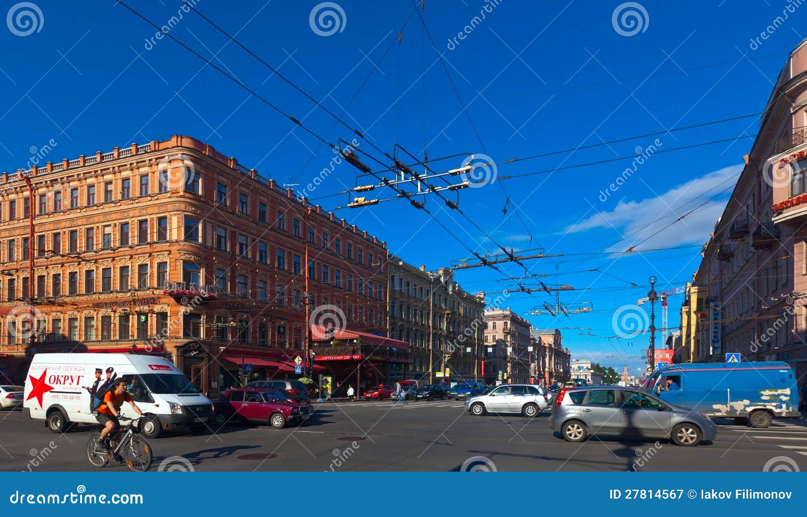 Nevsky Prospect in Saint Petersburg Editorial Photography - Image of ...