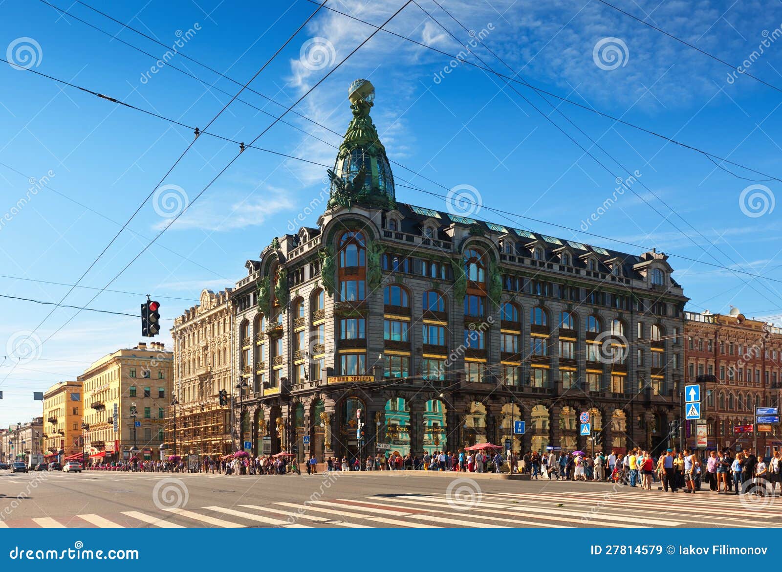 Nevsky Prospect in Saint Petersburg Editorial Stock Image - Image of ...