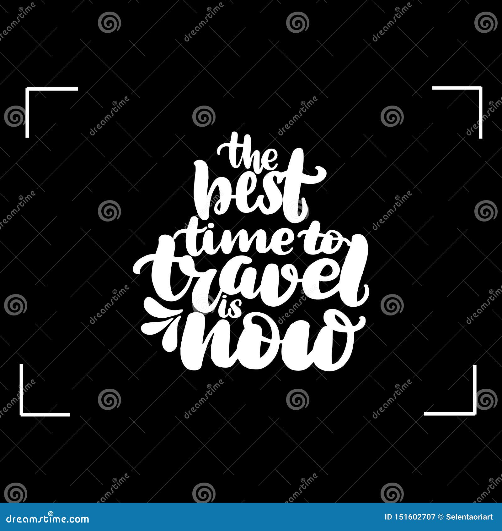 The Best Time To Travel is Now Stock Vector - Illustration of holiday ...
