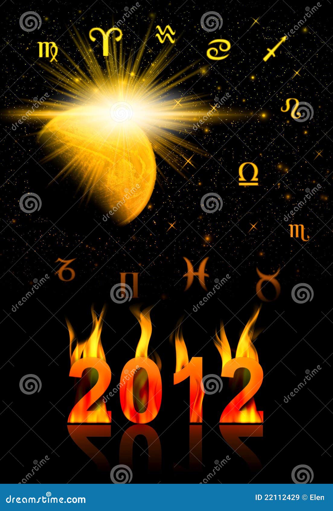 New 2012, apocalypse stock illustration. Illustration of artwork - 22112429