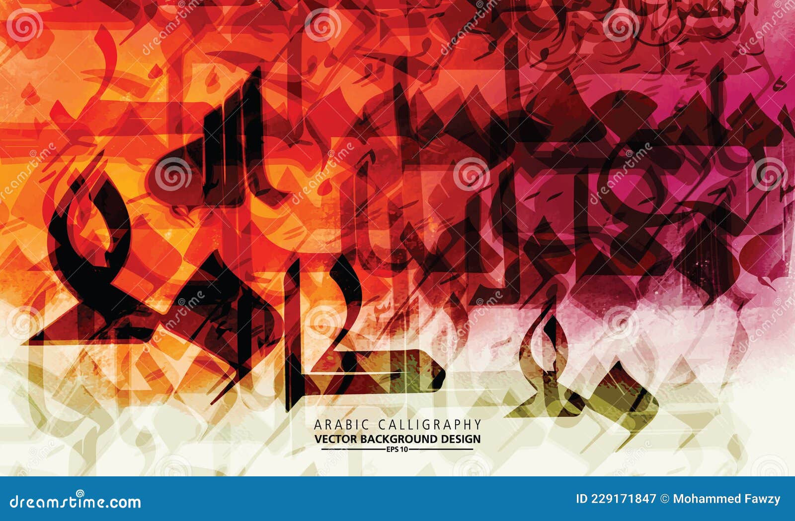 Arabic Background Theme, Arabic Art Calligraphy.- Vector Stock Vector ...