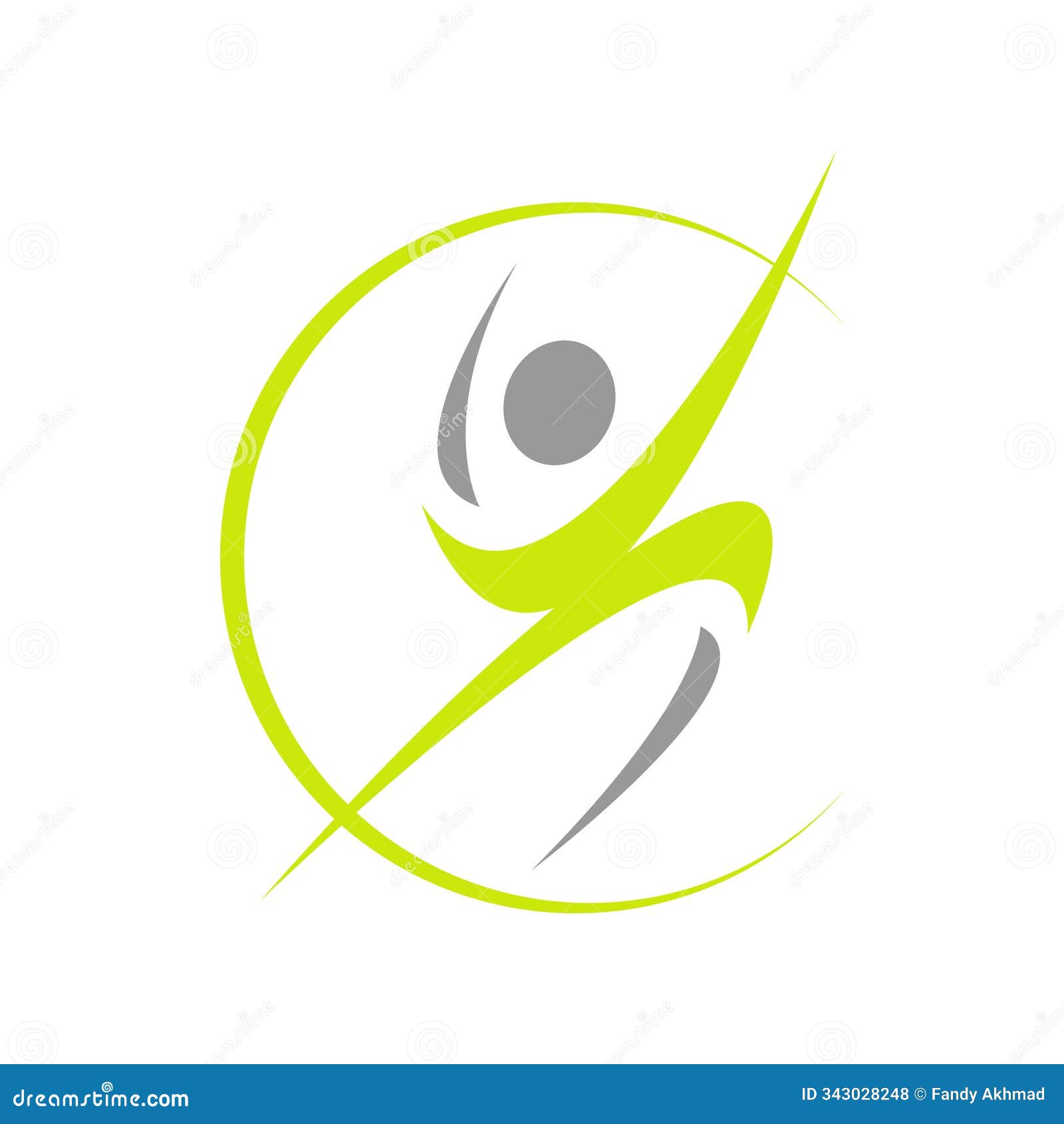 Abstract Active Body Dancing Logo Design Vector Icon Illustration Stock ...