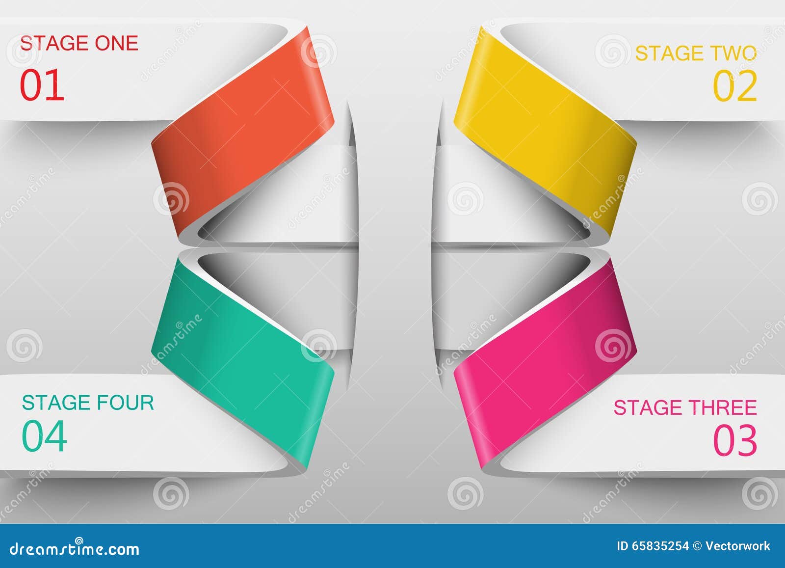 New Abstract Design Infographic Data Ribbon Stock Vector - Illustration ...