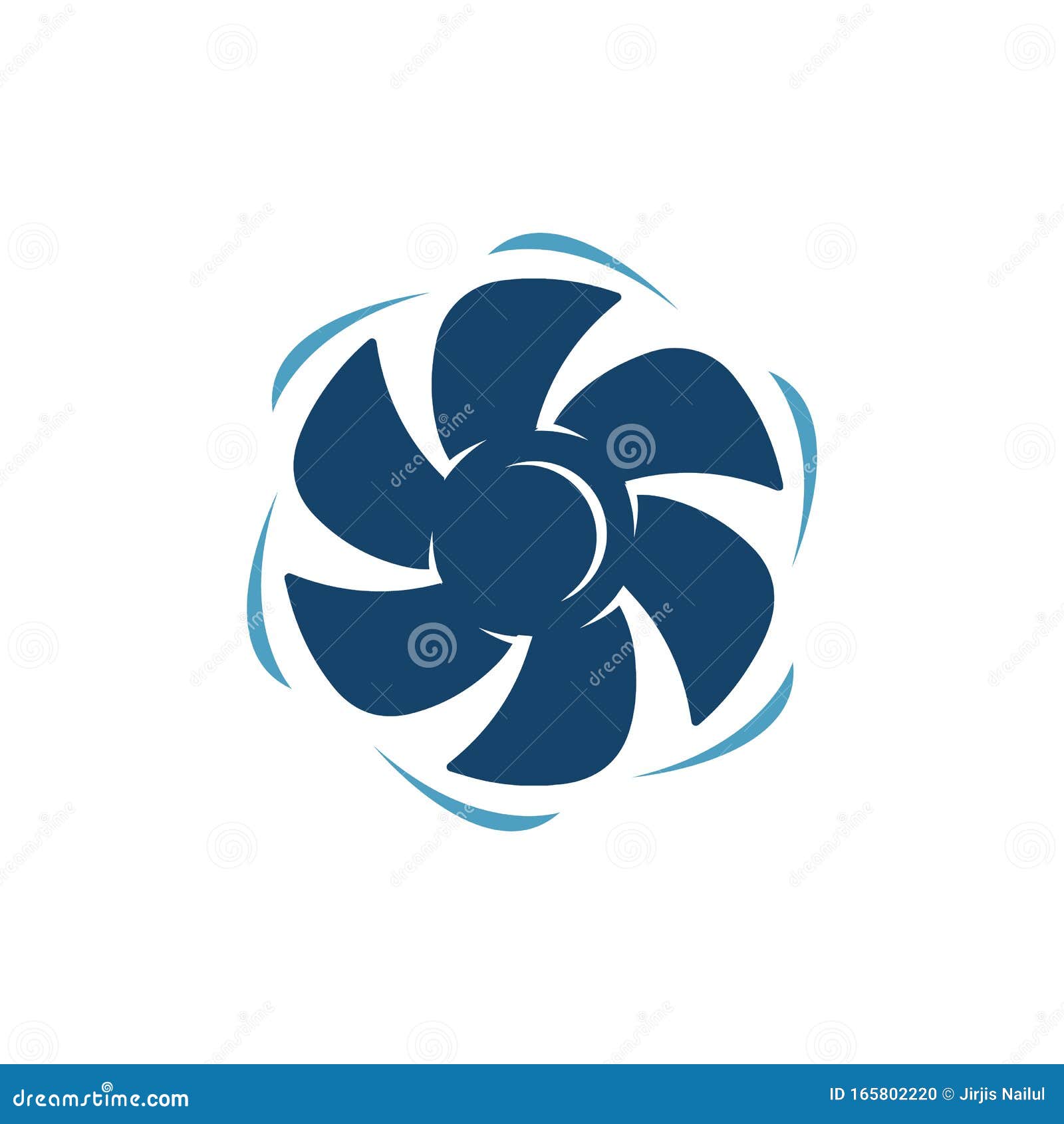 New Abstract Water Wind Turbine Logo Design Vector Illustrations Stock ...