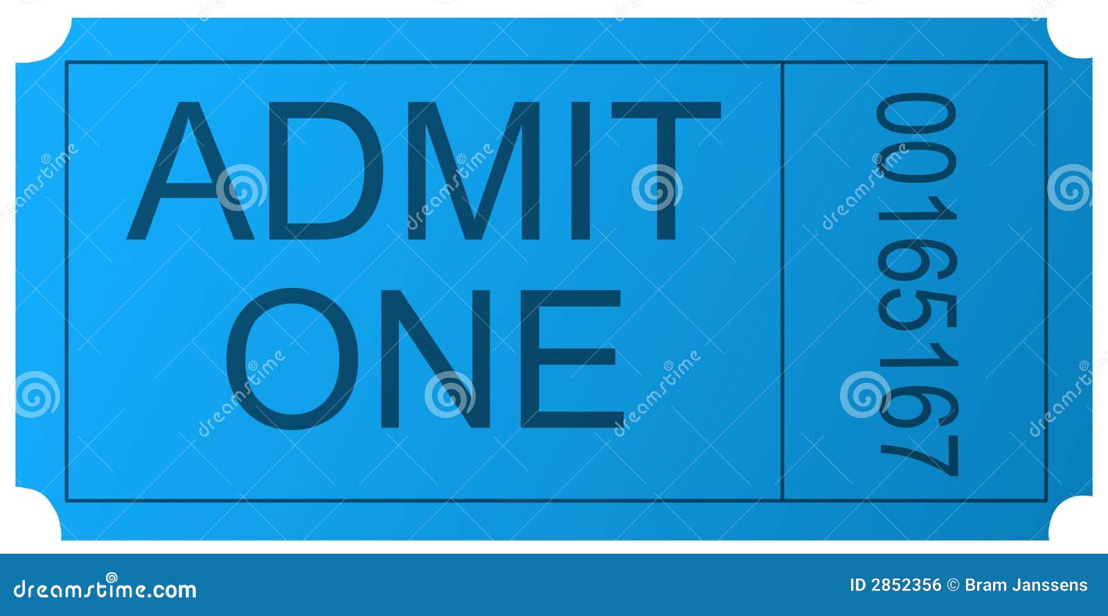 New admit one ticket stock illustration. Illustration of ticket - 2852356