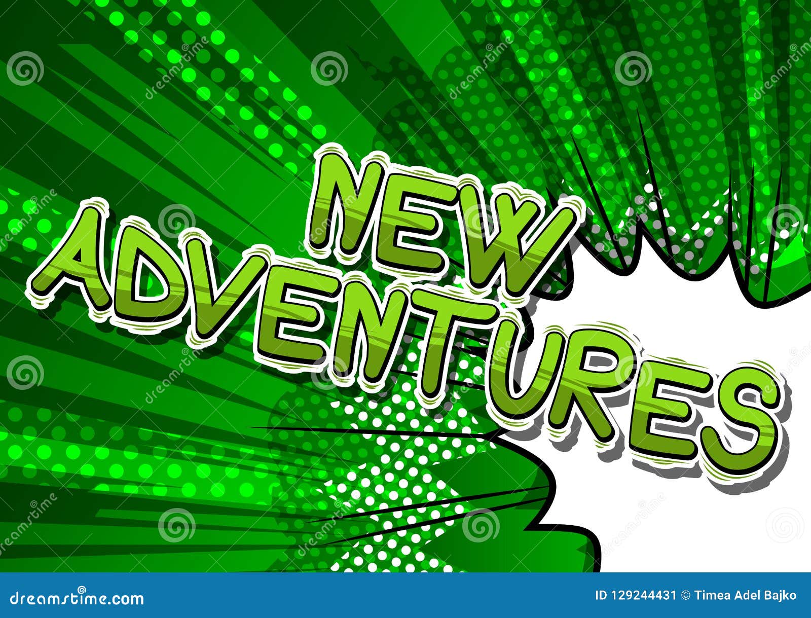 New Adventures - Comic Book Style Words. Stock Illustration ...