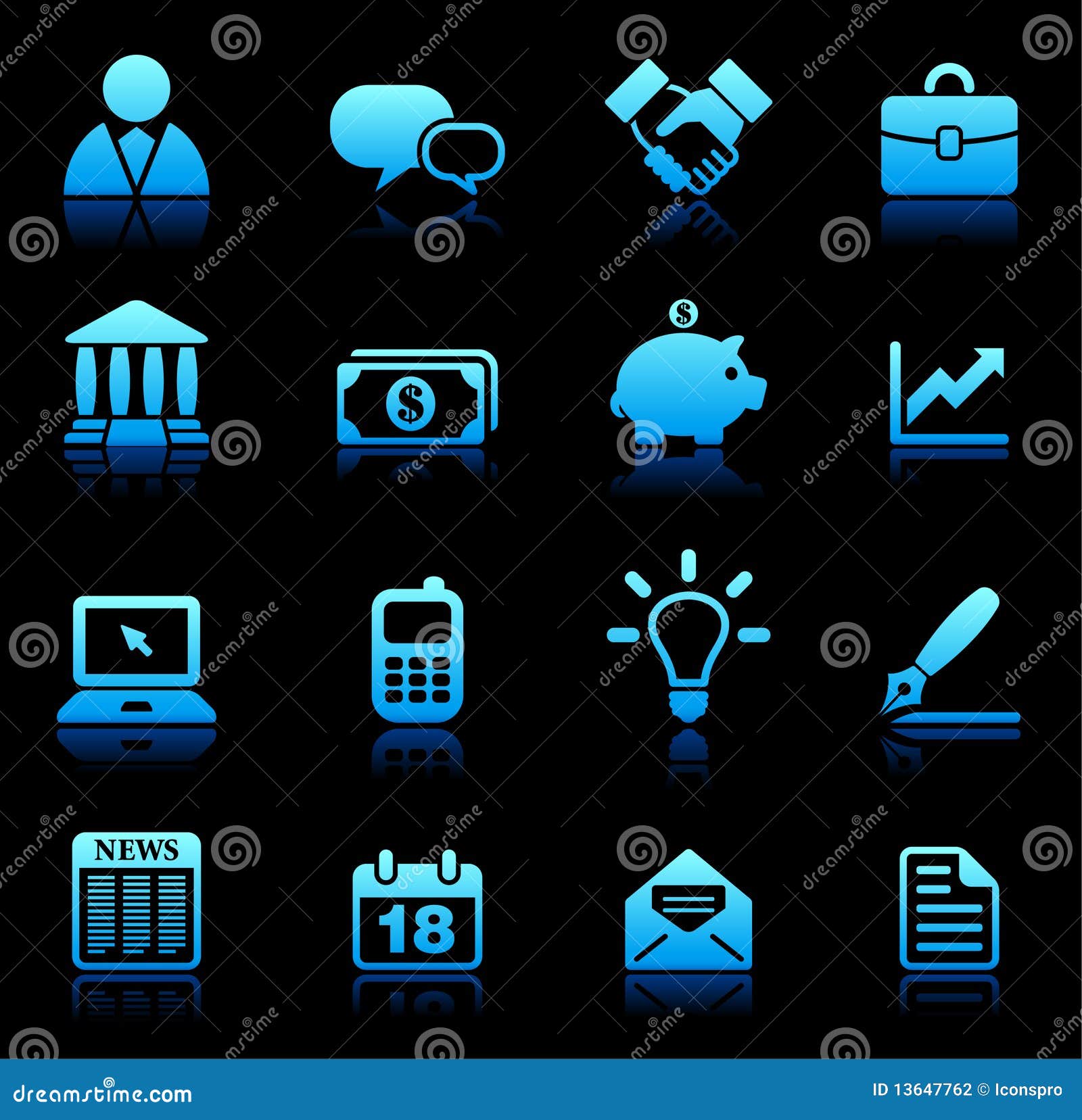 New Age Technology Icons Collection Stock Illustration - Illustration ...