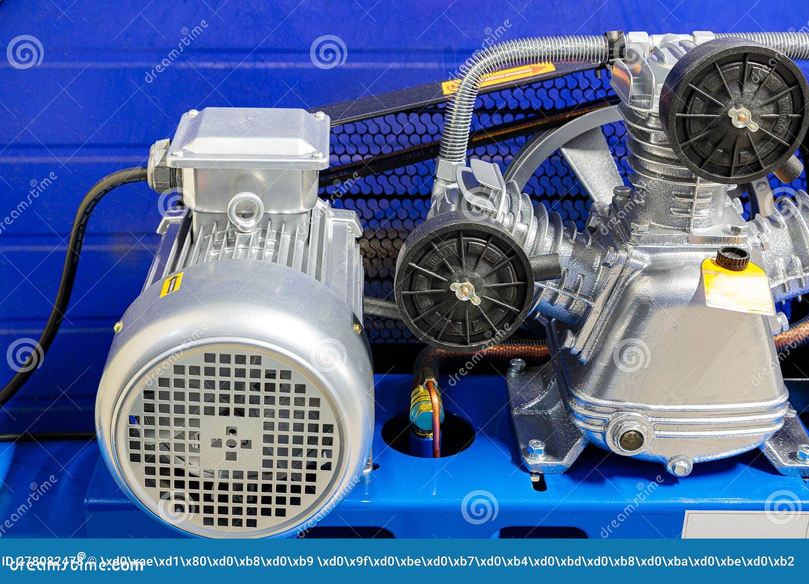 New Air Compressor in Production. Stock Photo - Image of technology ...