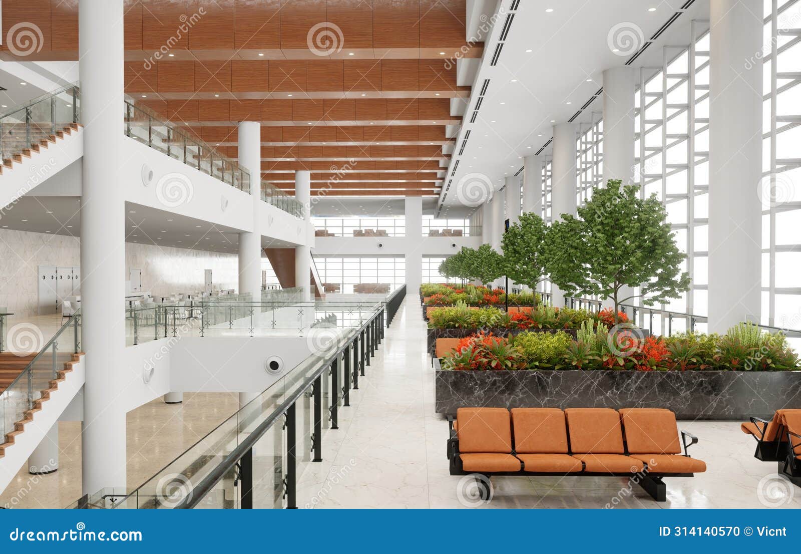 New Airport Terminal Design Stock Illustration - Illustration of ...