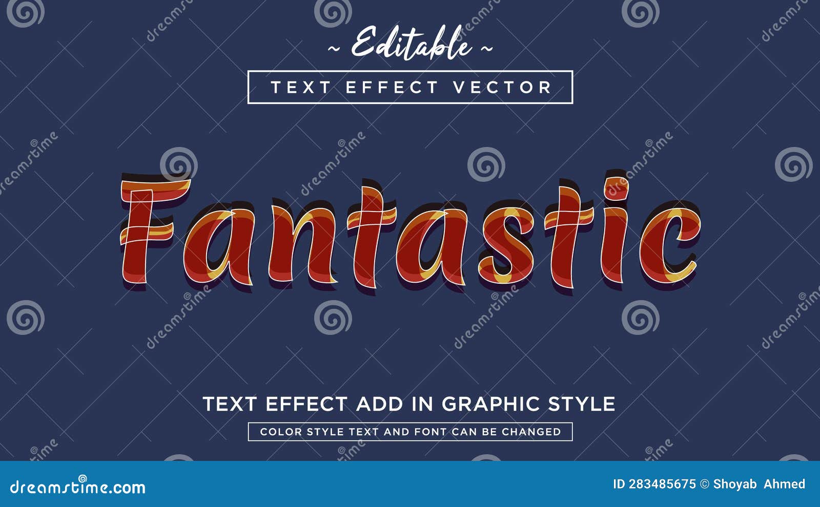 New Amazing Text Effect Style Vector Fully Editable Stock Vector ...