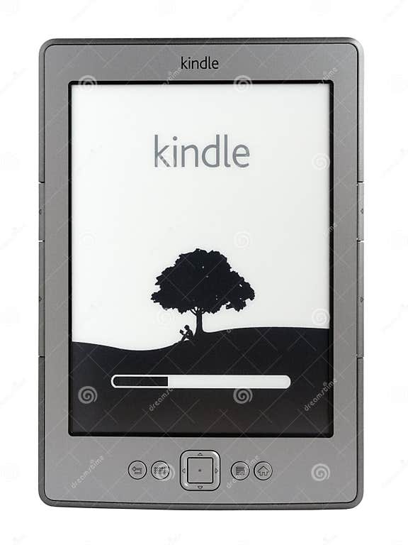 New Amazon Kindle E-Reader 4th Generation Editorial Image - Image of ...